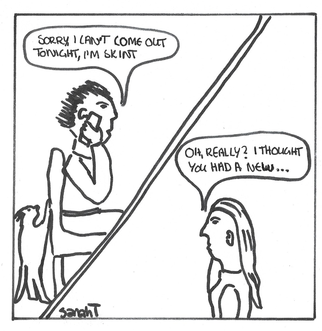 Homophones #10 (last for now) – Too much time, and too little.